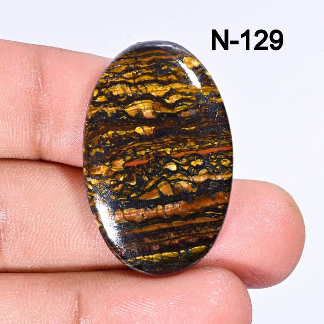 Natural Iron Tiger Eye Gemstone Cabochons, Multi Color Tiger's Eye ...