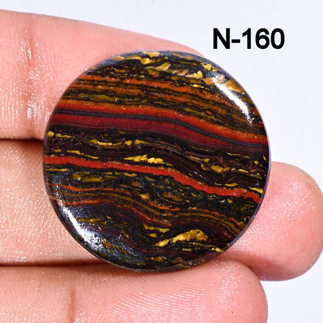 Natural Iron Tiger Eye Gemstone Cabochons, Multi Color Tiger's Eye ...