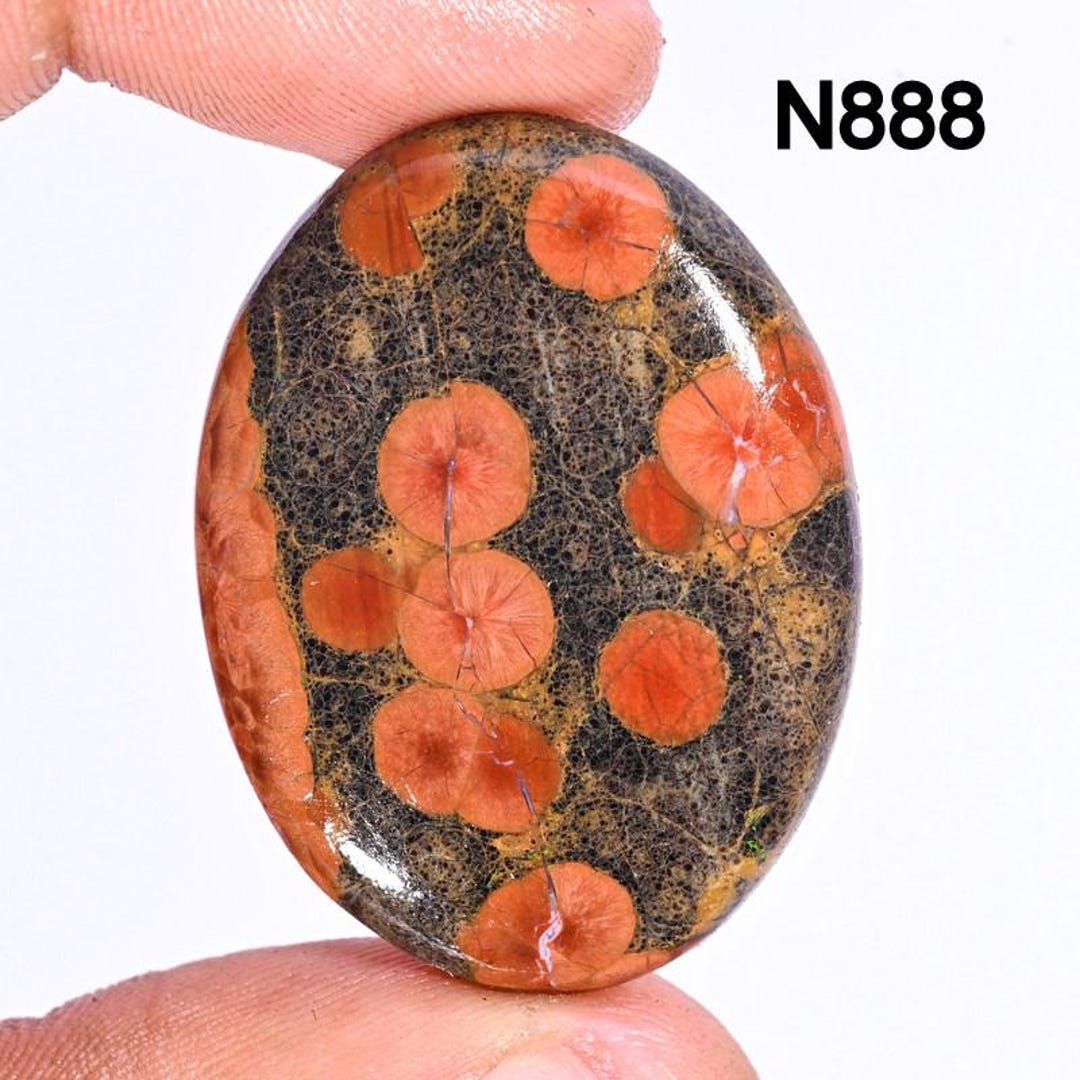 Natural Peanut Obsidian Cabochon - Smooth Polished Flat Back Cabochon ...