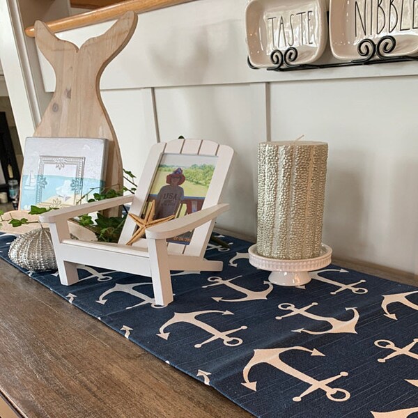 Navy Table Runner - Etsy