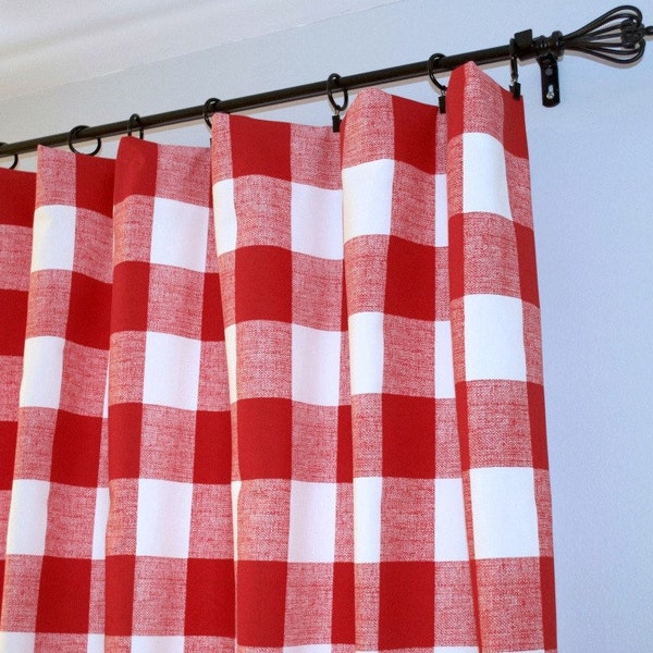 Red Kitchen Curtains - Etsy
