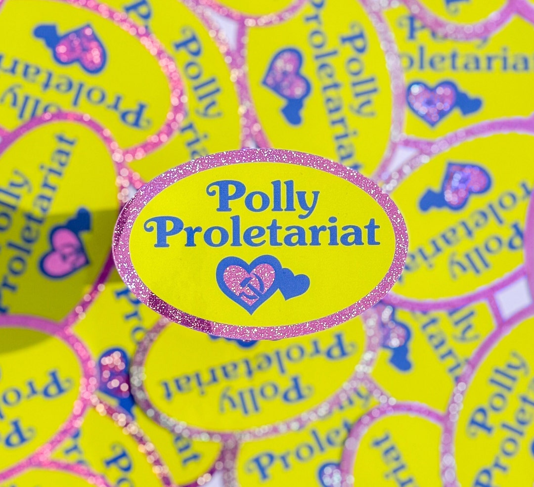 Proletariat Pink Glitter Vintage Toy Inspired Communist Sticker for ...