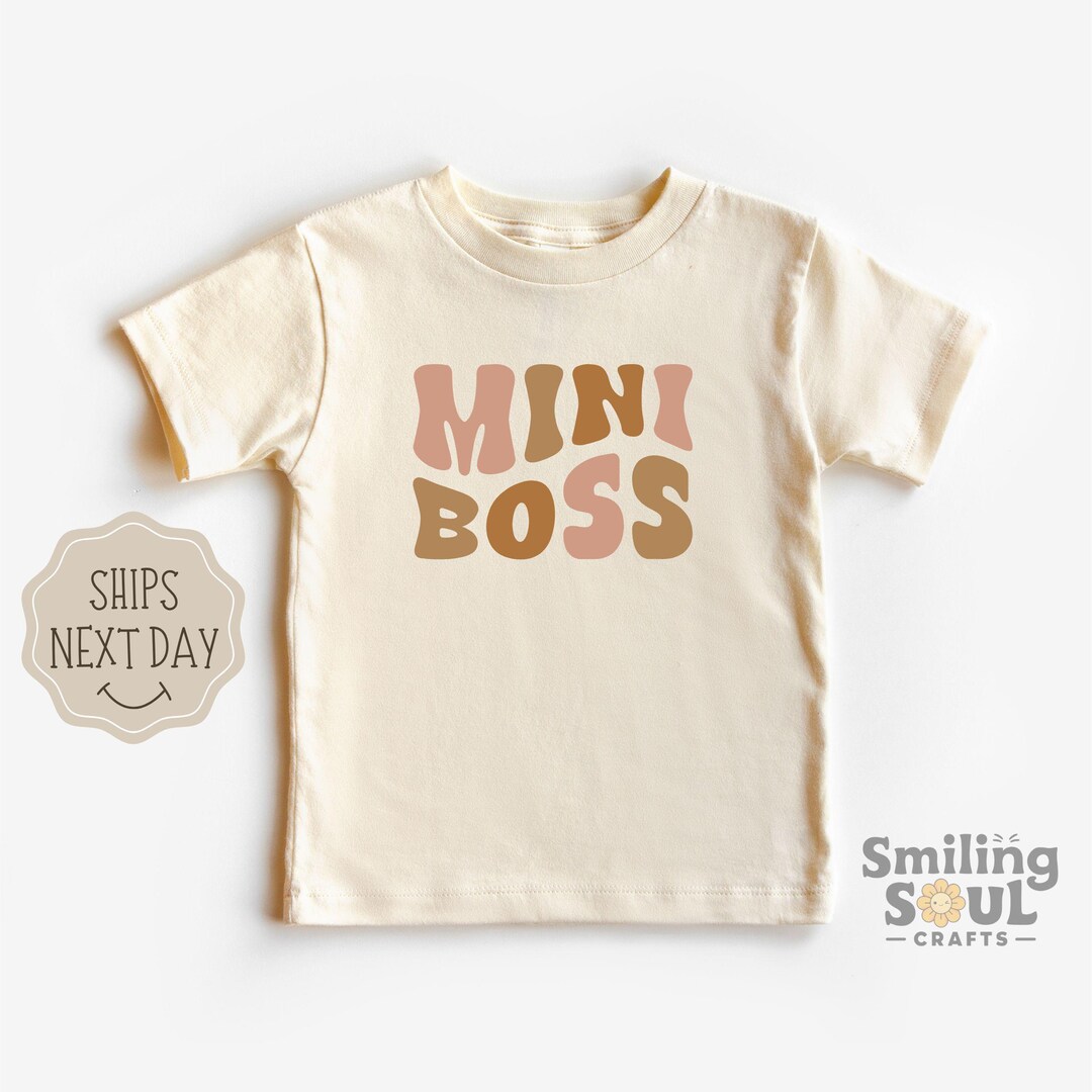Mini Boss Toddler Girl T-shirt, Cute Kids Shirt, Funny Toddler T-shirt ...