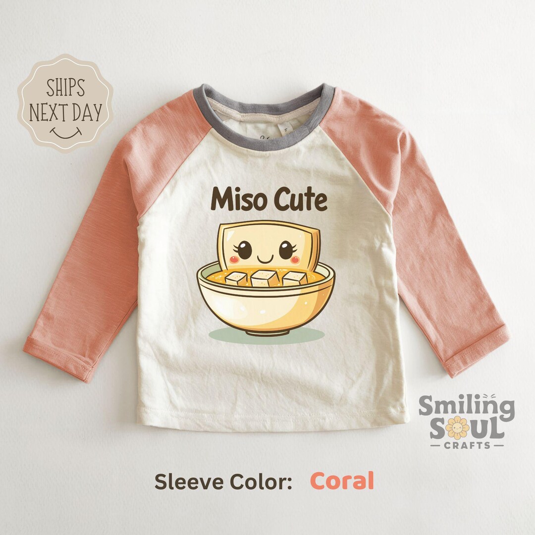 Miso Cute Toddler Raglan Shirt Funny Baseball Shirt for Kids Long ...