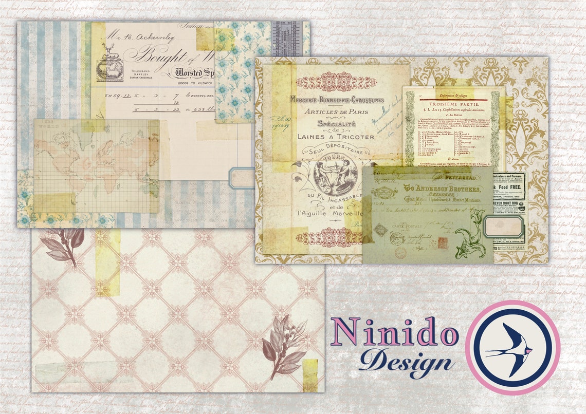 Memory Papers 2 Ephemera Kit for Junk Journal Scrapbooking and ...