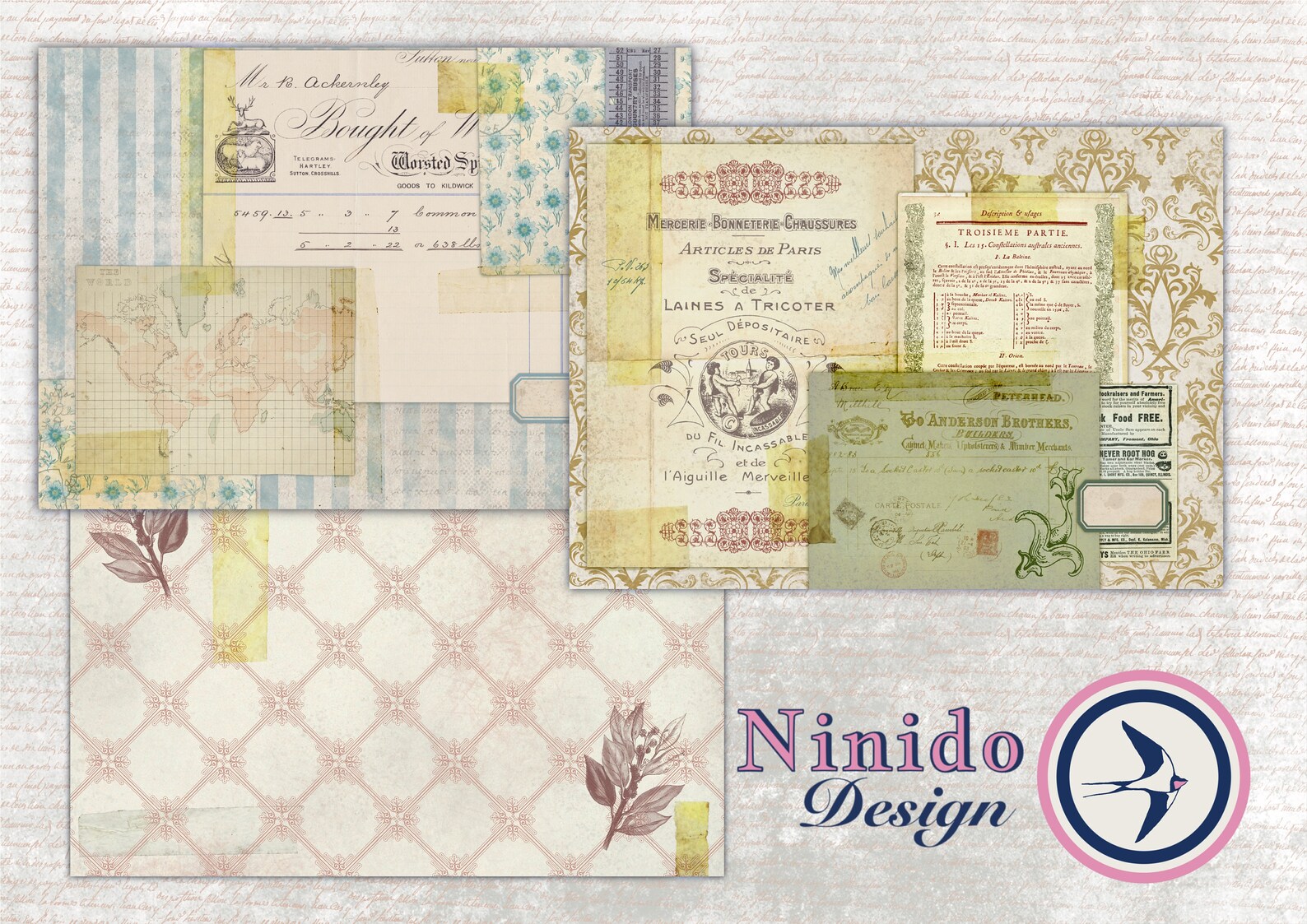 Memory Papers 2 Ephemera Kit for Junk Journal Scrapbooking and ...