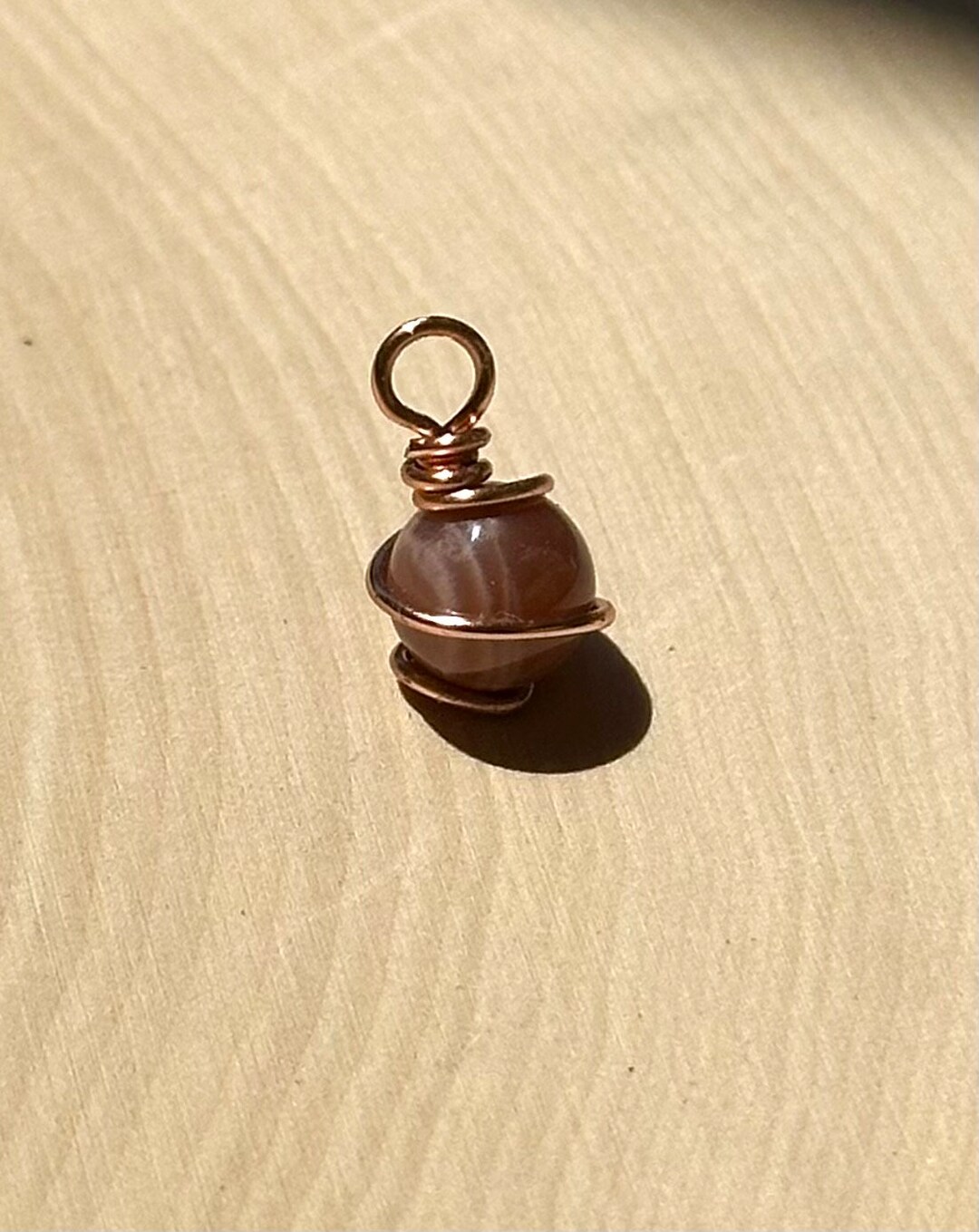 Sunstone Charm Pendant - Etsy