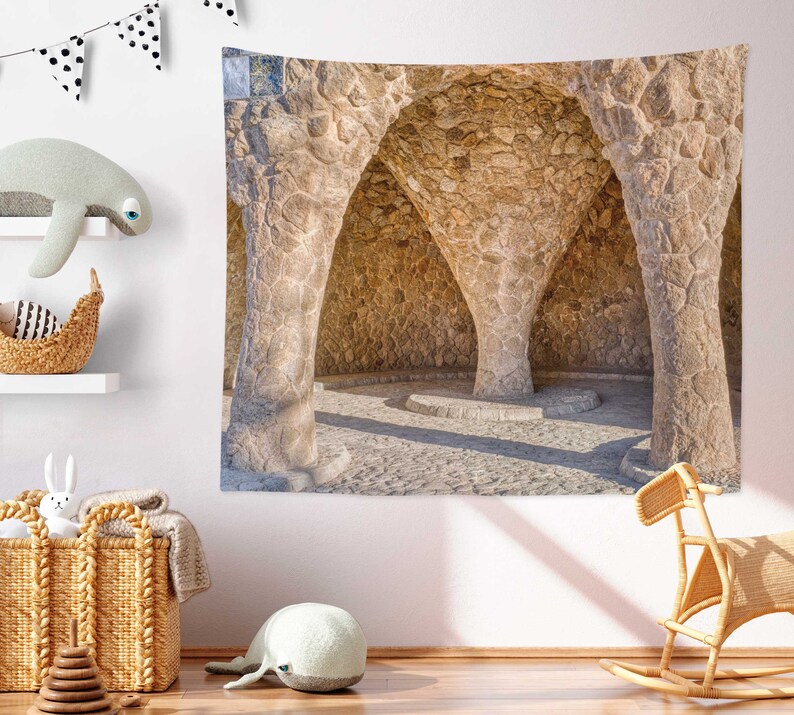 Enchanting Gaudí Wall Art - Printable Poster of Antoni Gaudí at Park ...