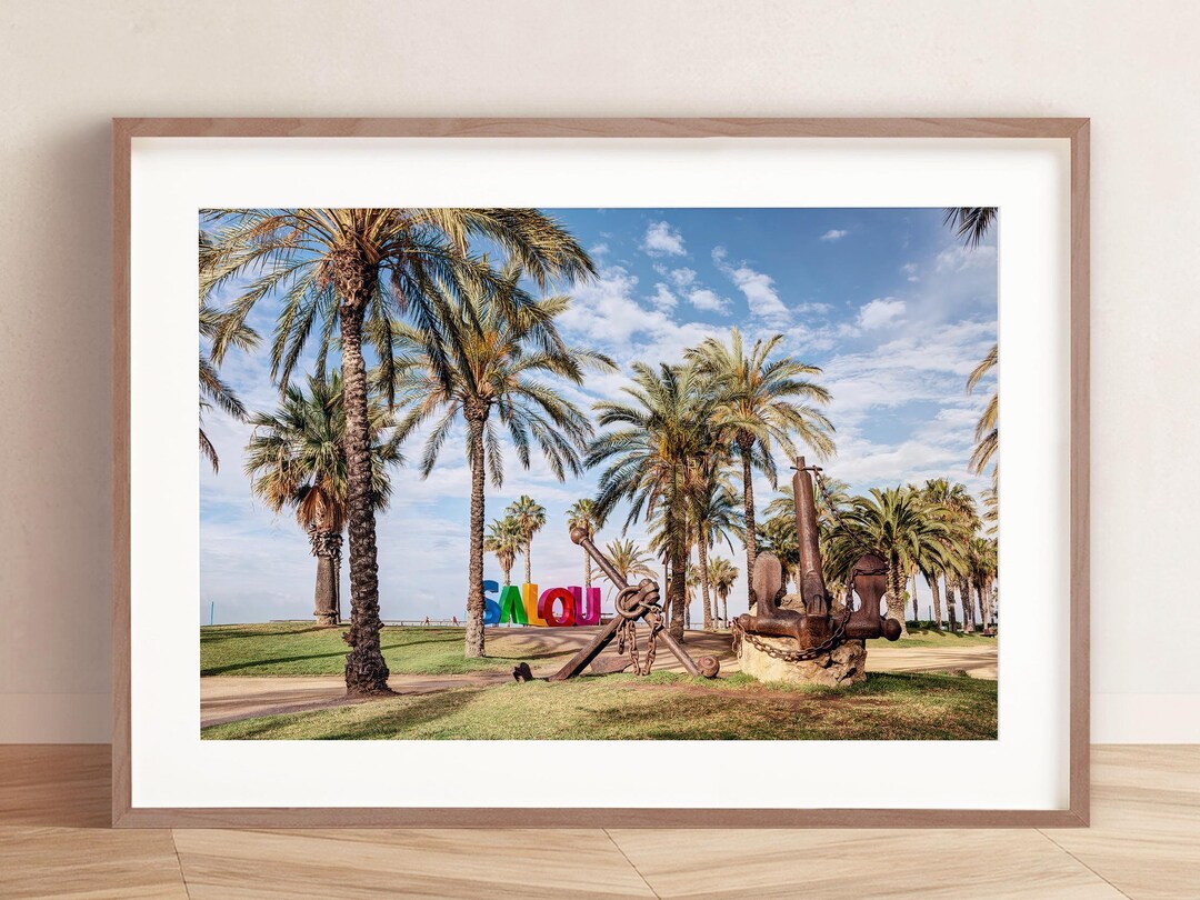 Sunny Salou Digital Print: A Golden Coast Paradise - Spain Travel ...