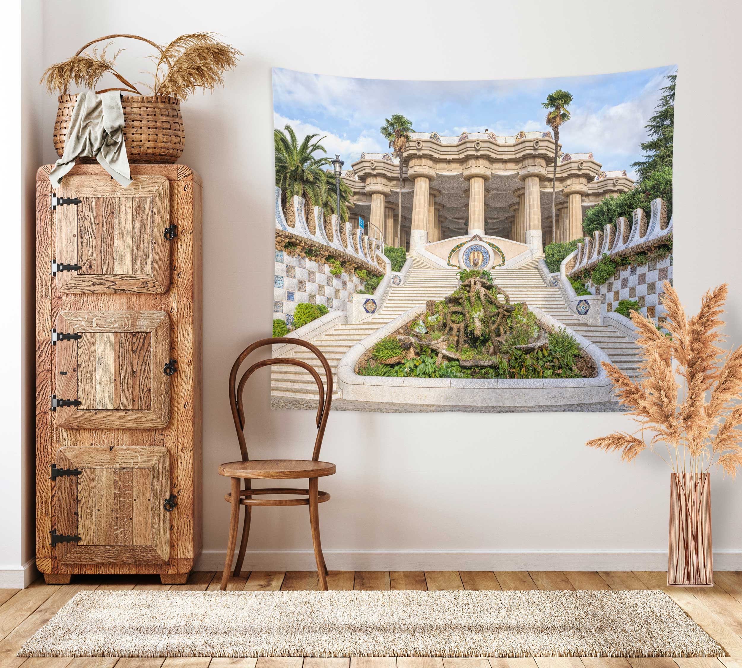 Park Guell Dragon Stairway Print, Antoni Gaudi Barcelona (digital Print ...