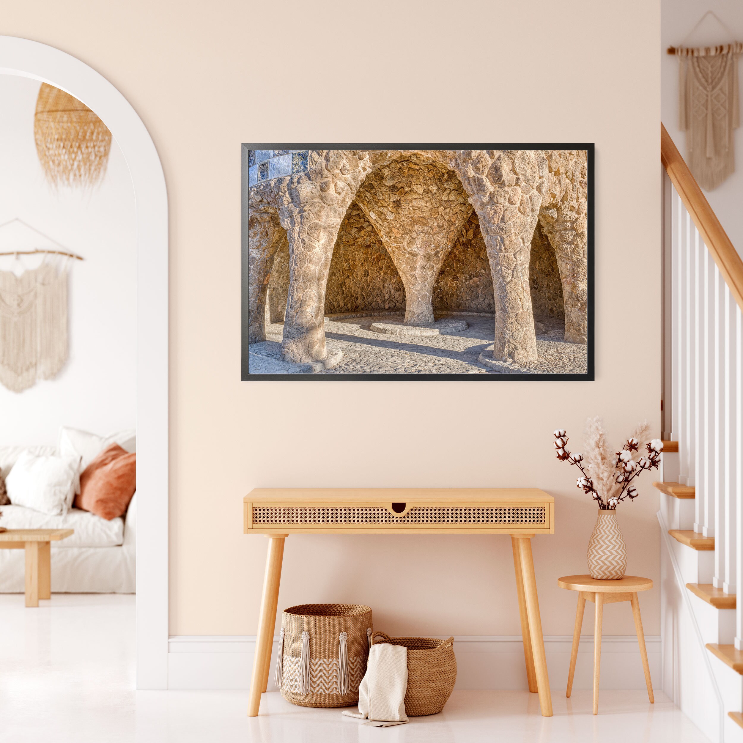 Enchanting Gaudí Wall Art - Printable Poster of Antoni Gaudí at Park ...