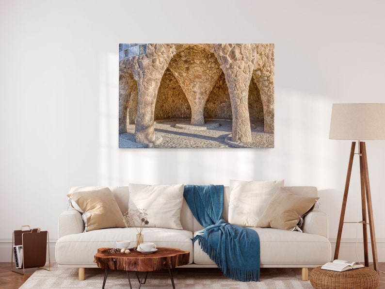 Enchanting Gaudí Wall Art - Printable Poster of Antoni Gaudí at Park ...