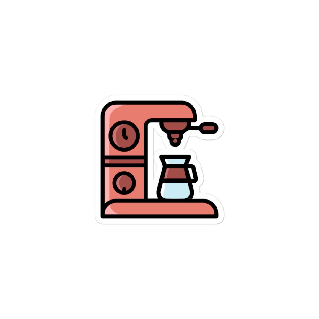 Coffee Machine Sticker | Espresso Machine Decal | Coffee Tumbler Laptop ...