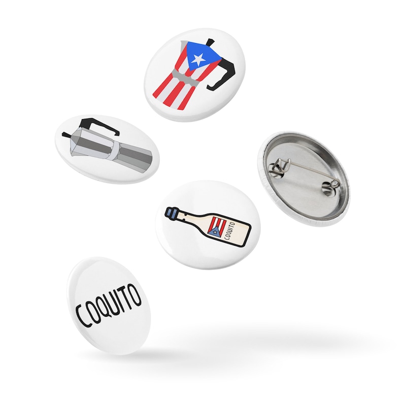 Puerto Rican Coffee and Coquito Pins Set - A Stylish Tribute to Puerto ...