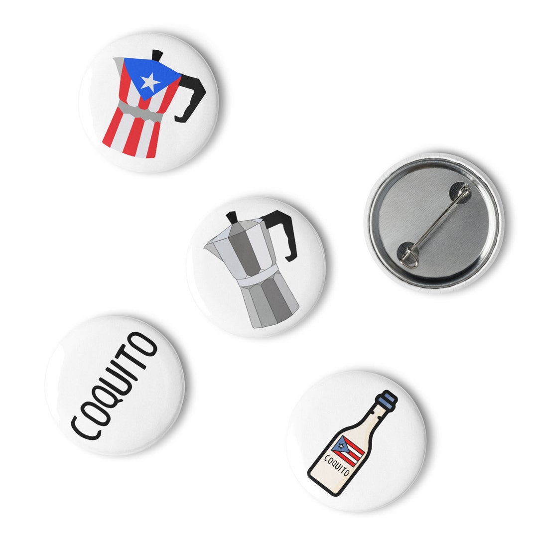 Puerto Rican Coffee and Coquito Pins Set - A Stylish Tribute to Puerto ...