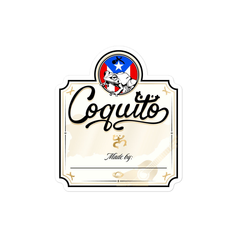 Coquito Bottle Label With "made By" Signature Space to Sign Your Name ...