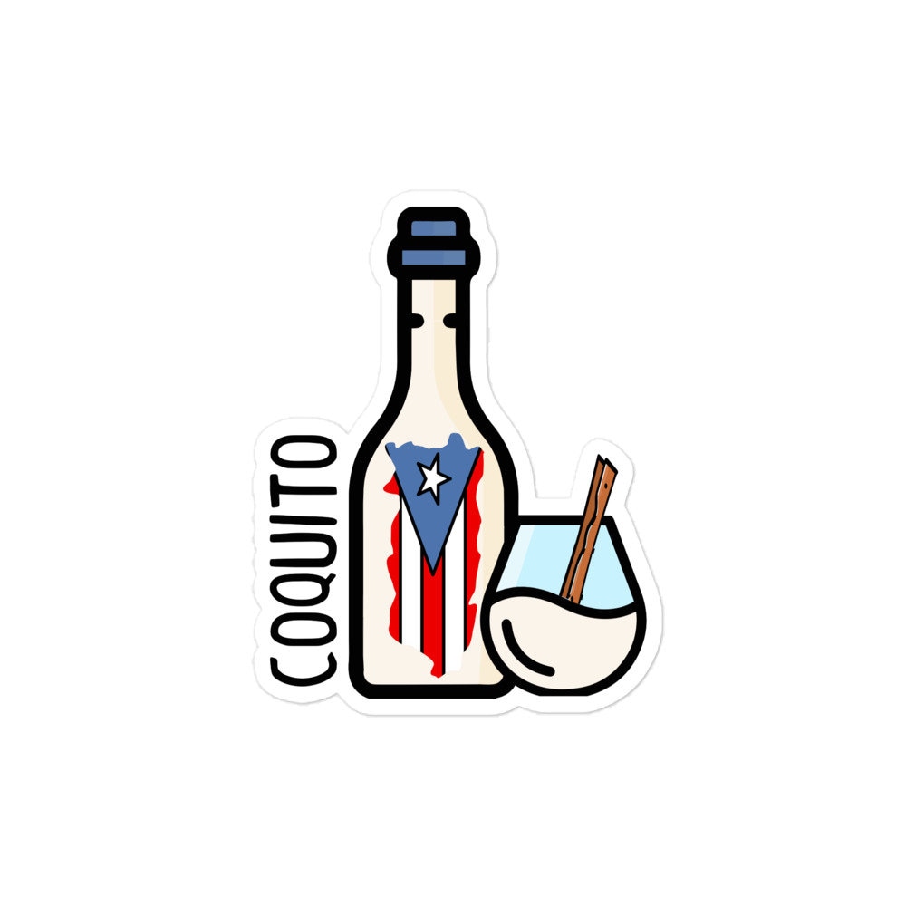 Coquito Bottle Sticker | Coquito Sticker Label | Coquito Decal for ...