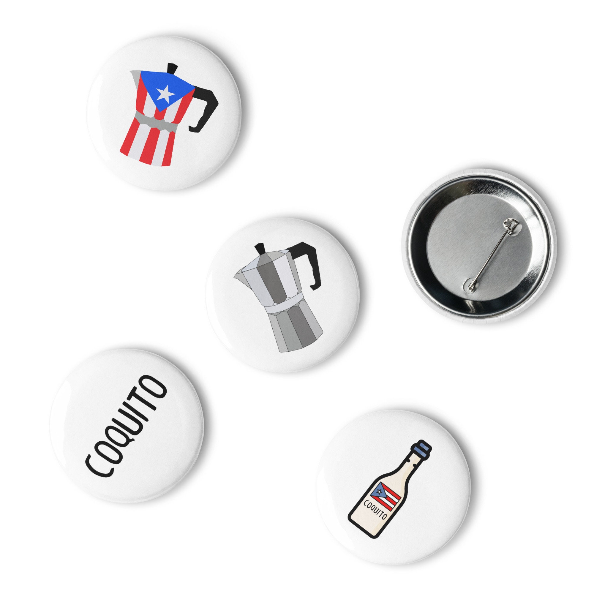 Puerto Rican Coffee and Coquito Pins Set - A Stylish Tribute to Puerto ...