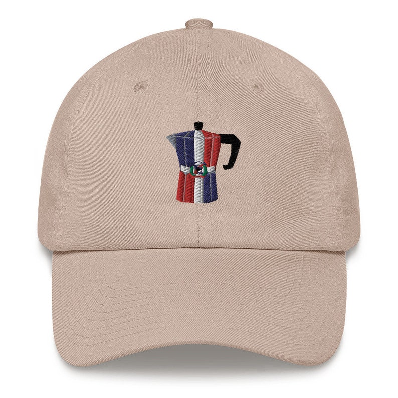 Dominican Flag Dad Hat With Moka Pot Cafetera Embroidery: Stylish ...