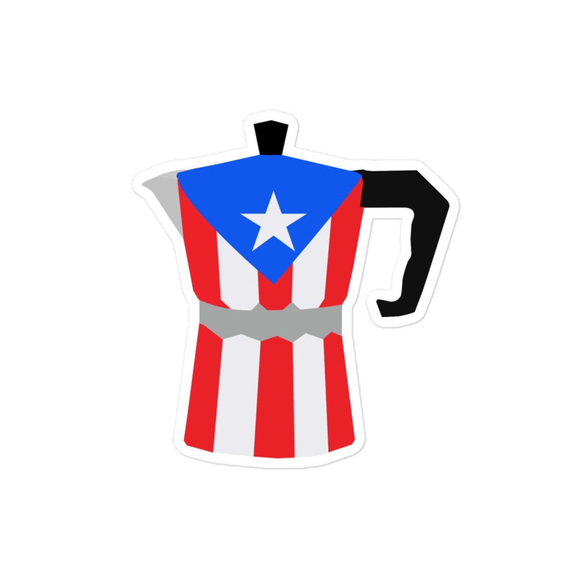 Puerto Rican Flag Greca Sticker - Etsy