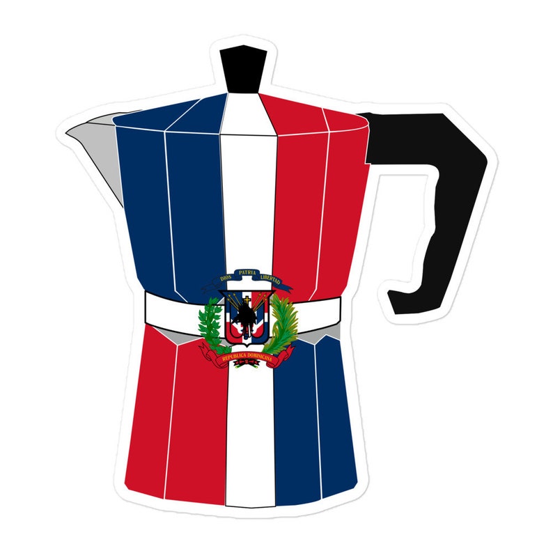 Dominical Greca Sticker | Cafetera Dominicana | Dominican Republic ...