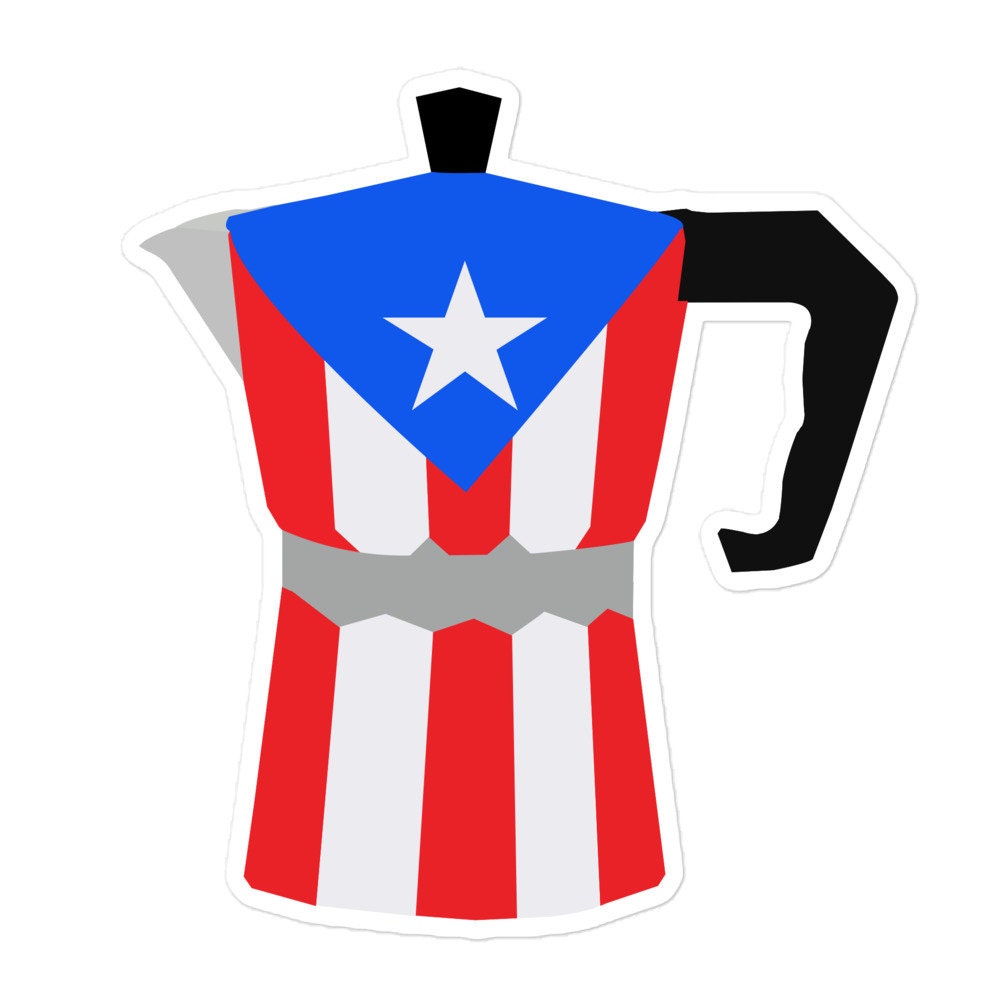 Puerto Rican Flag Greca Sticker - Etsy