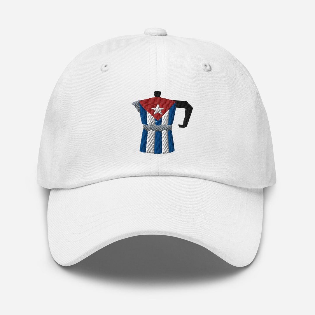 Cuban Flag Coffee Hat | Greca Cubana Unisex Hat | Cafetera Cubana Cap ...