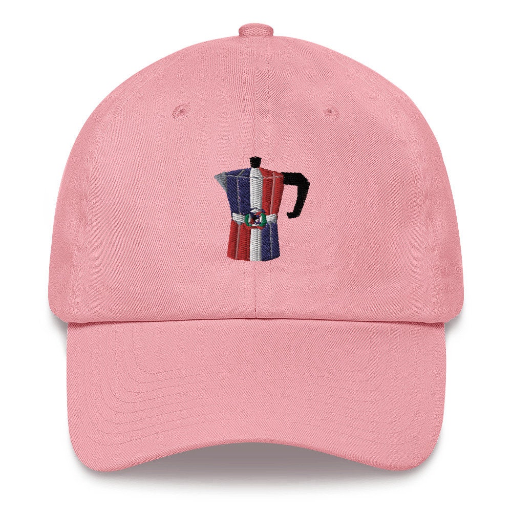 Dominican Flag Dad Hat With Moka Pot Cafetera Embroidery: Stylish ...