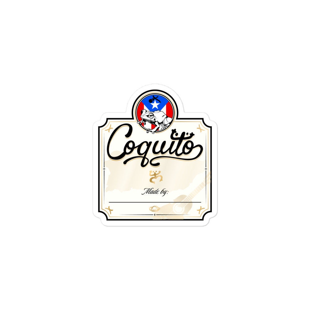Coquito Bottle Label With "made By" Signature Space to Sign Your Name ...