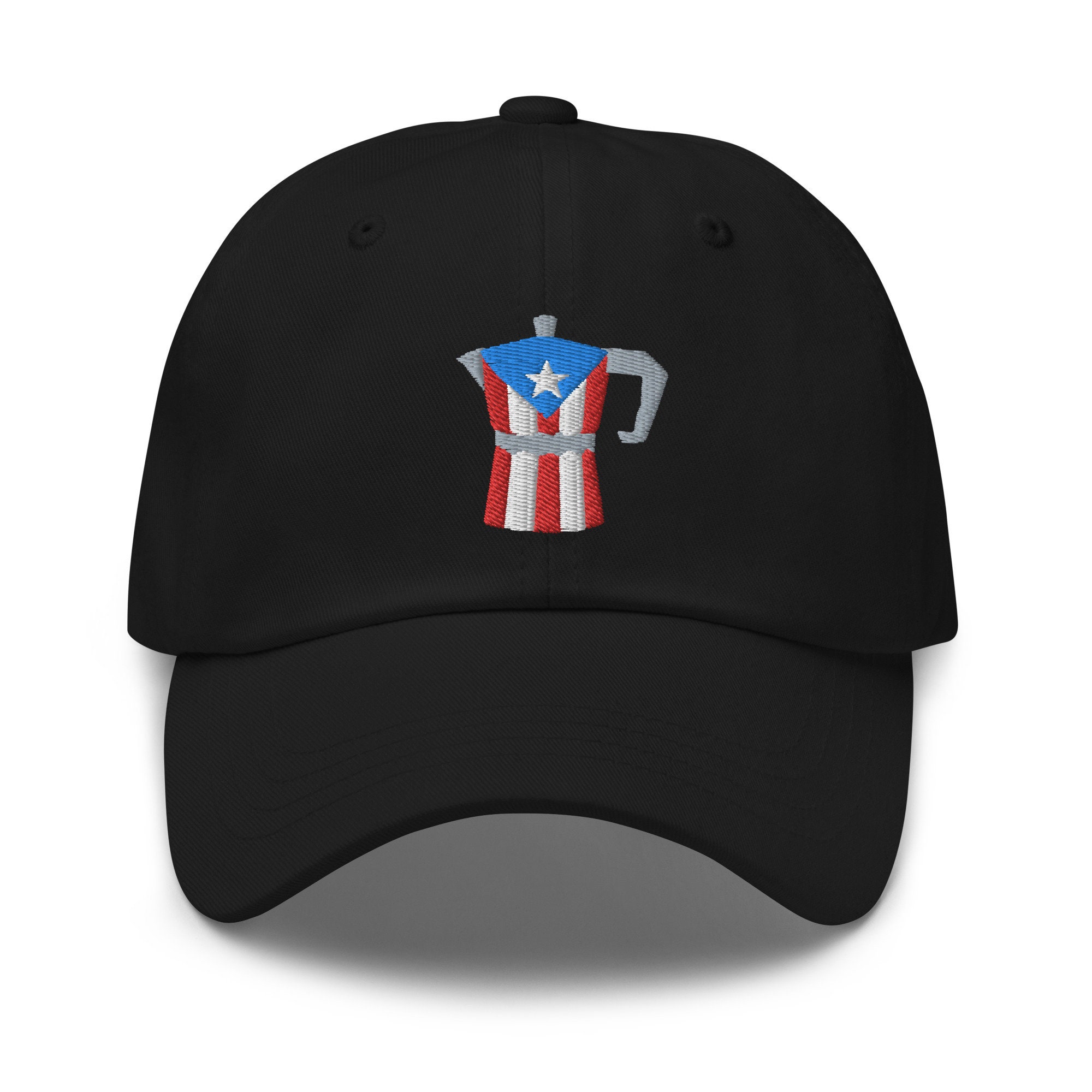 Puerto Rican Flag Coffee Hat Black | Greca Puerto Riqueña Hat | Greca ...