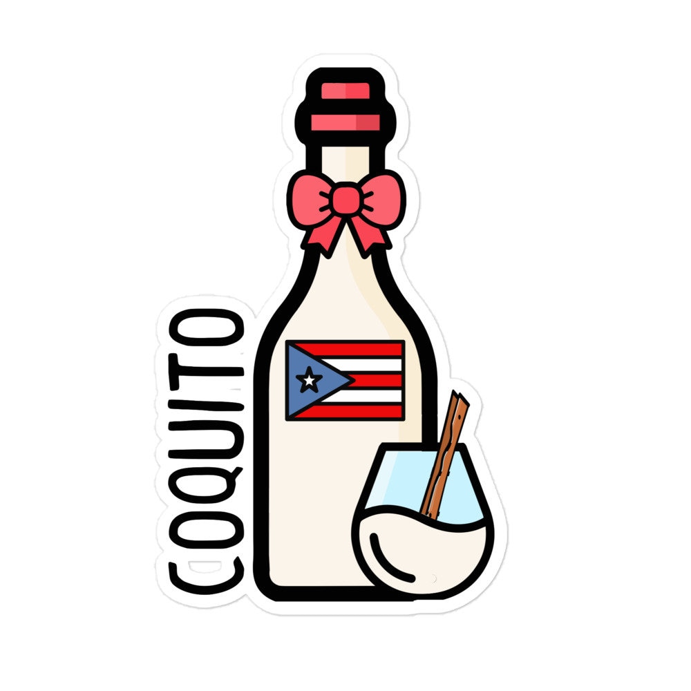 Coquito Sticker | Puerto Rican Coquito Decal | Puerto Rican Eggnog ...