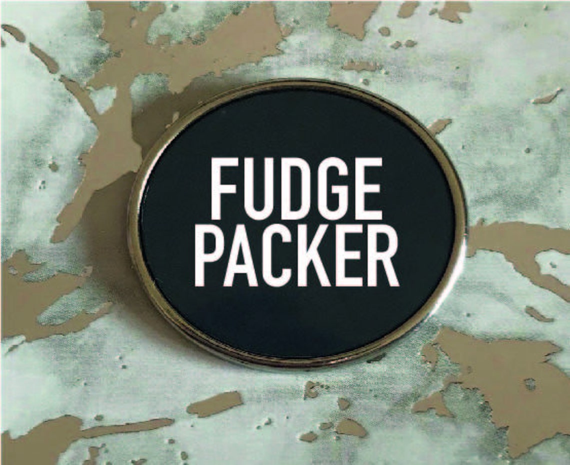 LGBT Fudge Packer Pin Badge Pinbadge With Quote Queer Lesbian | Etsy