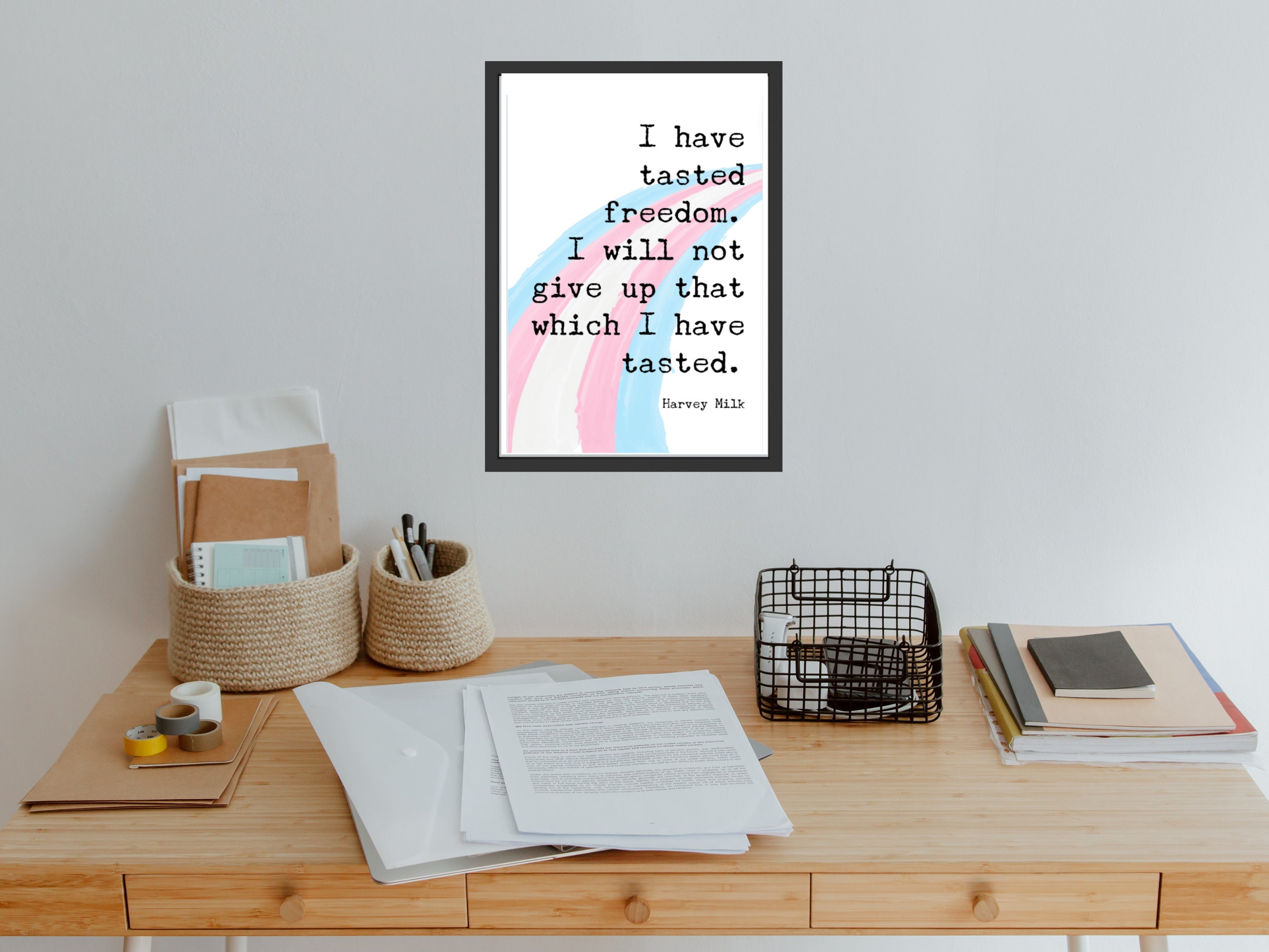 Trans Wand Print / LGBT Print / Trans Pride Print / LGBTQ Wanddeko ...
