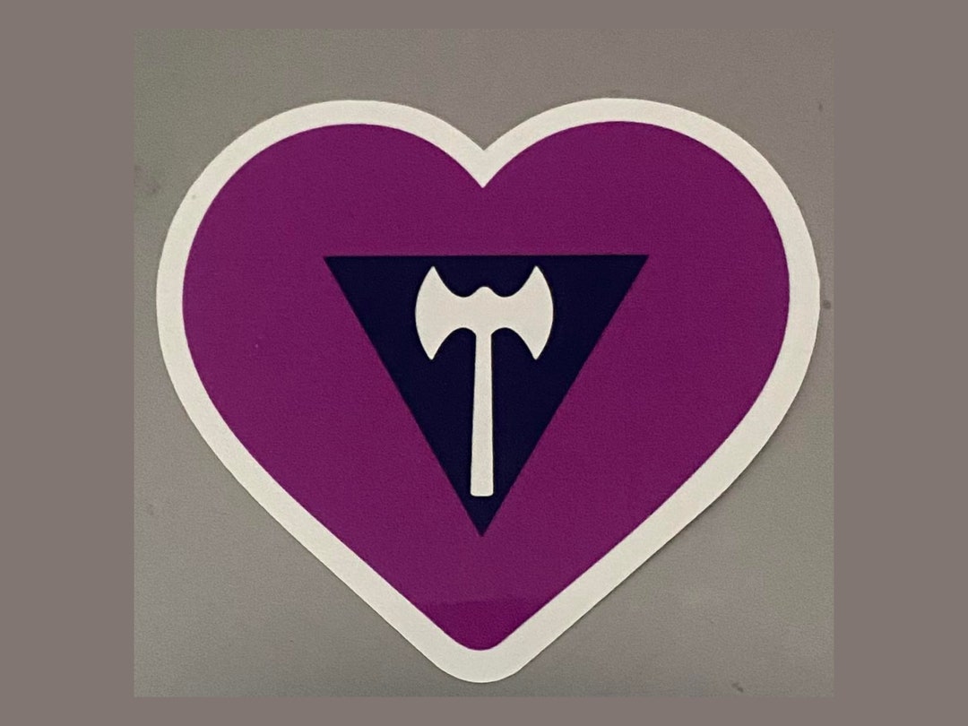 Labrys Flag Heart Sticker / Gay Sticker Pack / LGBT Car Decal / Queer ...