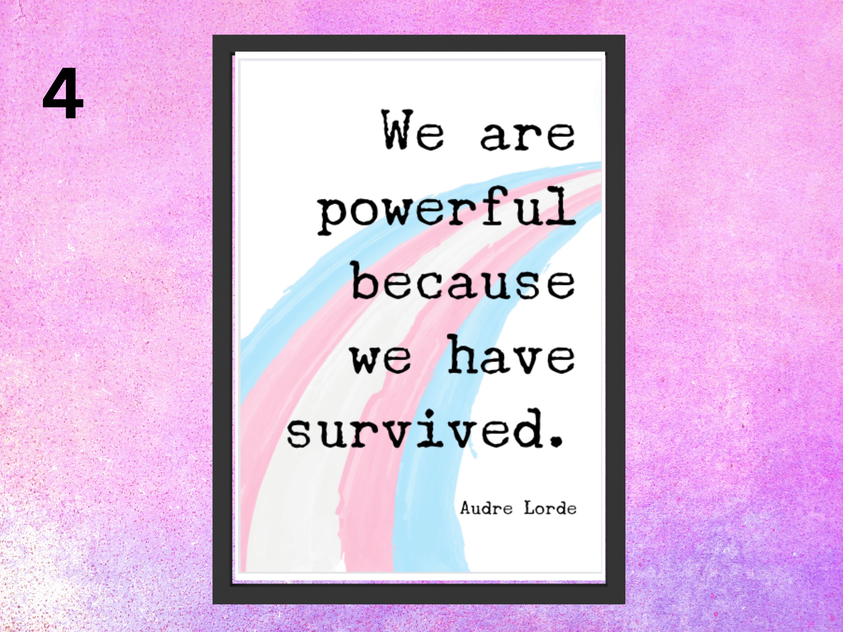 Trans Wand Print / LGBT Print / Trans Pride Print / LGBTQ Wanddeko ...