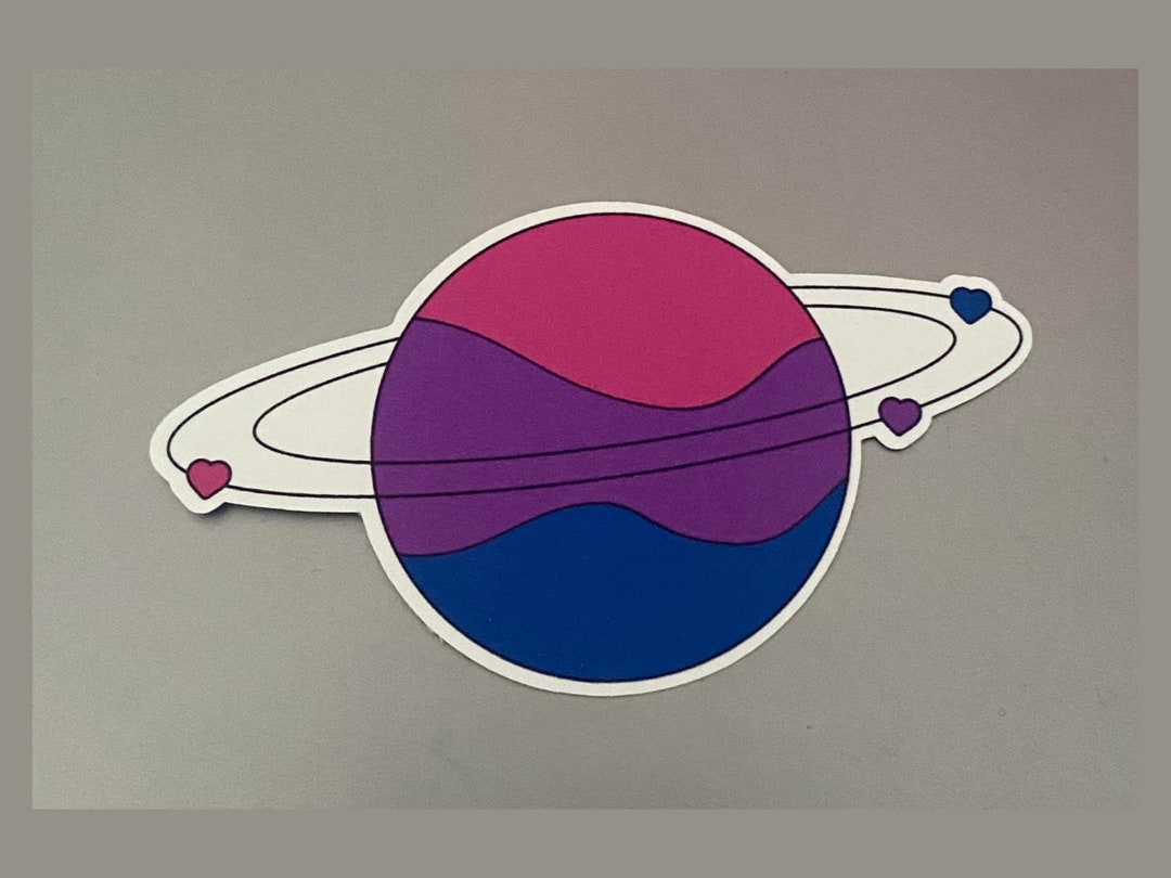 Bisexual Planet Flag Sticker / Gay Sticker Pack / LGBT Car Decal ...