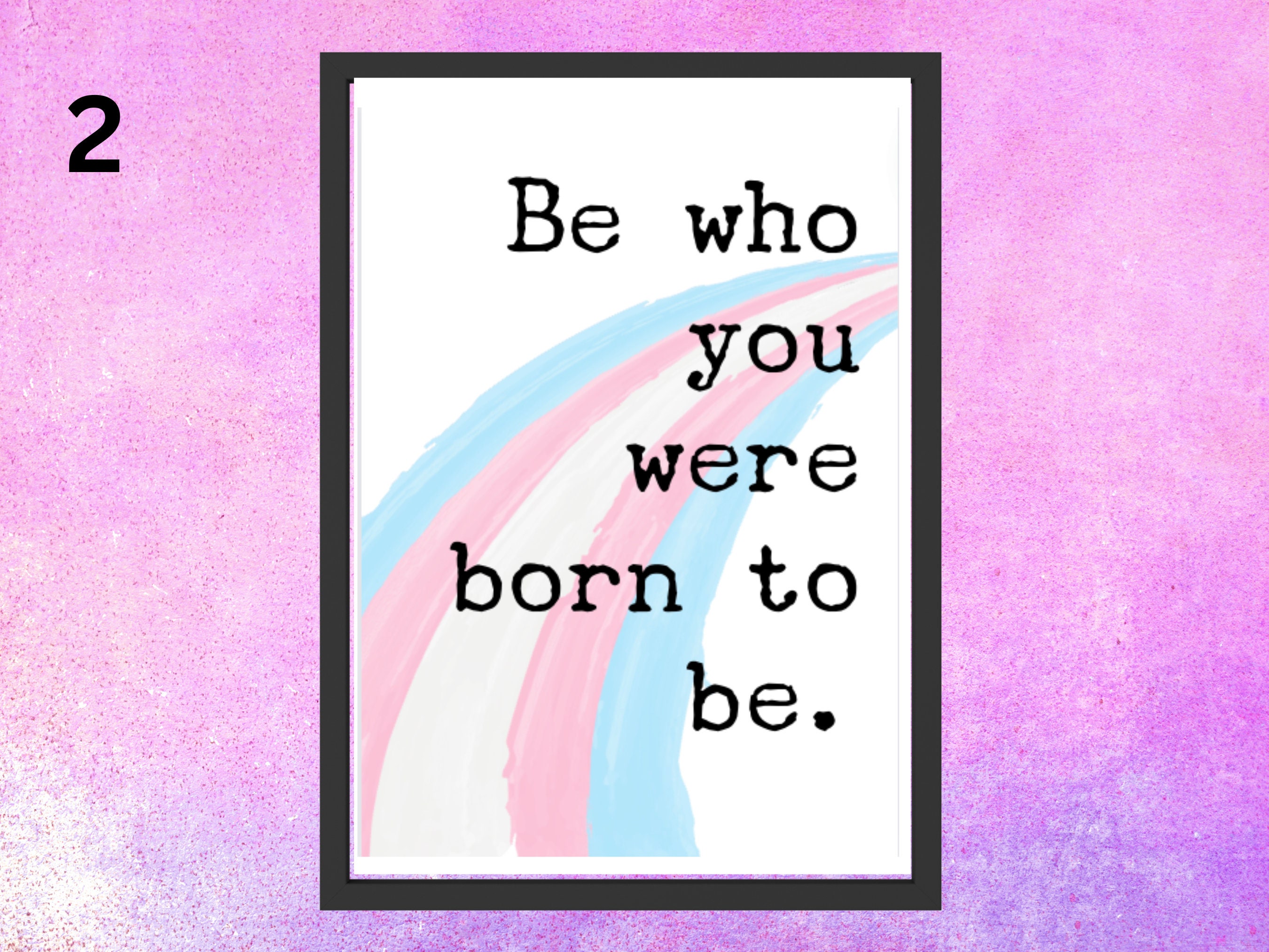 Trans Wand Print / LGBT Print / Trans Pride Print / LGBTQ Wanddeko ...