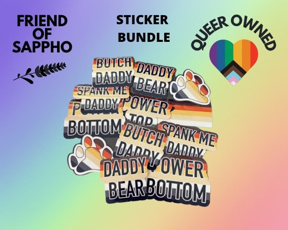 Bear Pride Stickers Waterproog Vinyl Laptop Decal Daddy Bear - Etsy