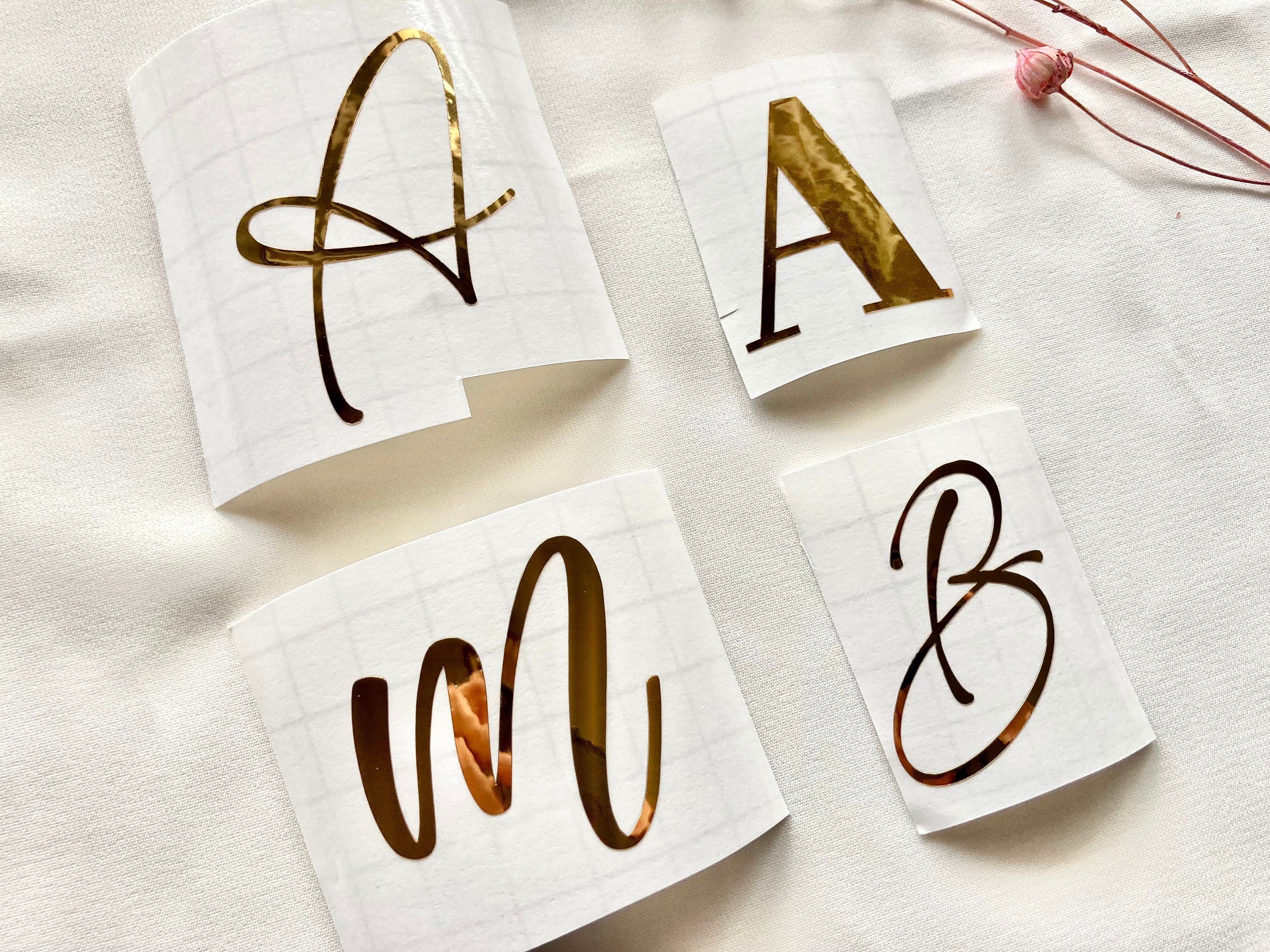 Letter Stickers Personalized Font Lettering Vinyl Sticker - Etsy