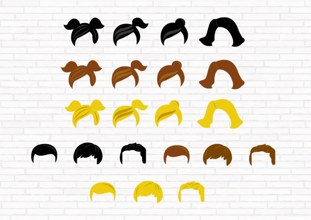 21 Illustrations Brick Hair - Brick Head, Digital - Brick Girl Hair ...