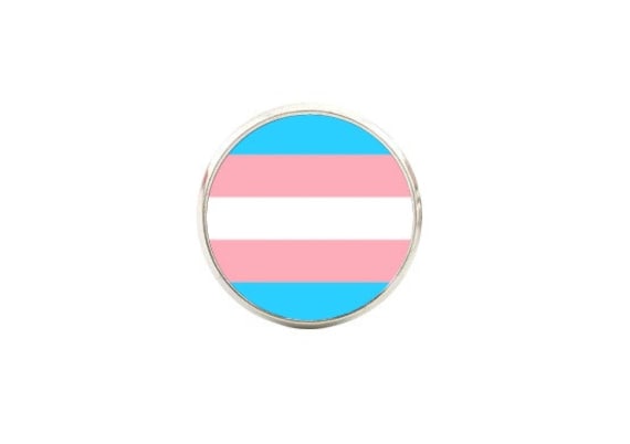 Transexual Flag Pin Minimalist Flag Snap Pin 16mm - Etsy