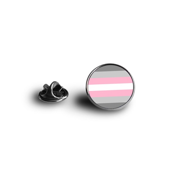 LGBTI Pride Flag Pin Demigirl Flag Minimalist Flag Snap | Etsy