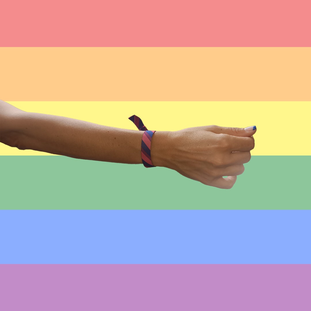 Pack of 3 Bracelets Embroidered Fabric Bracelet 32x1.5 Cm Bisexual ...