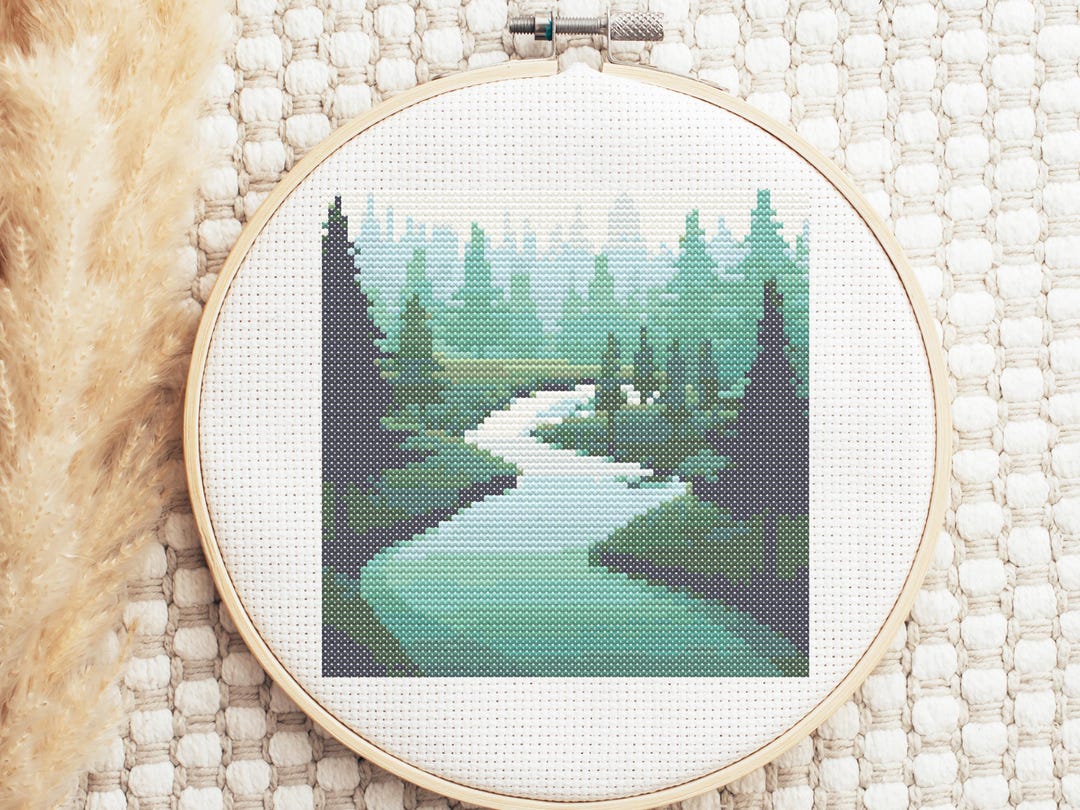 Forest Cross Stitch Pattern - Etsy