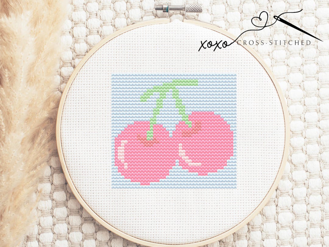 Cherry Cross Stitch Pattern - Etsy