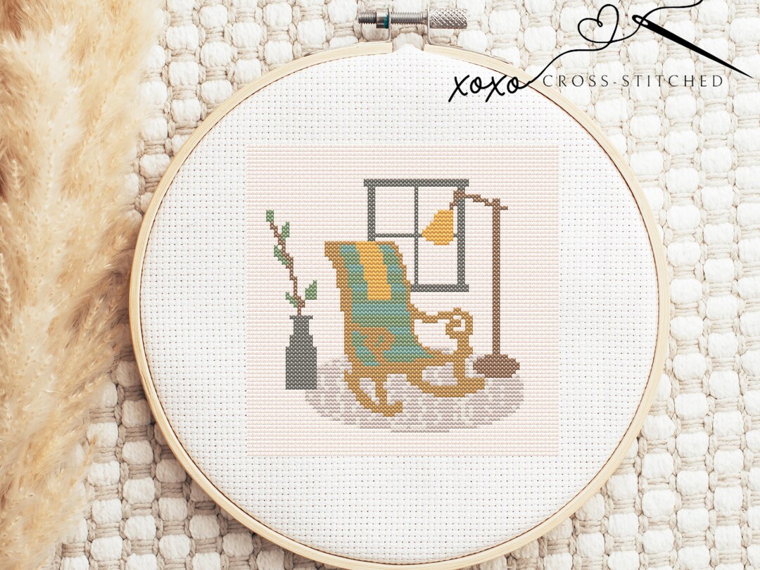 Rocking Chair Cross Stitch Pattern - Etsy
