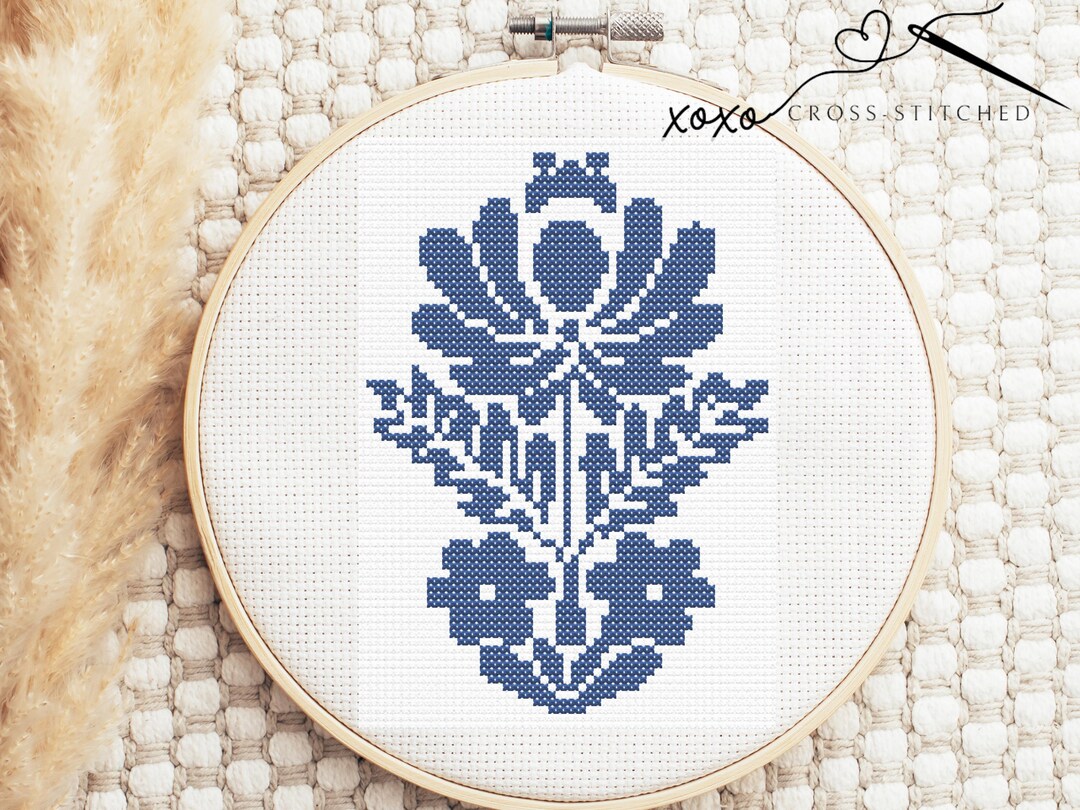 Mini Floral Cross Stitch Pattern - Etsy