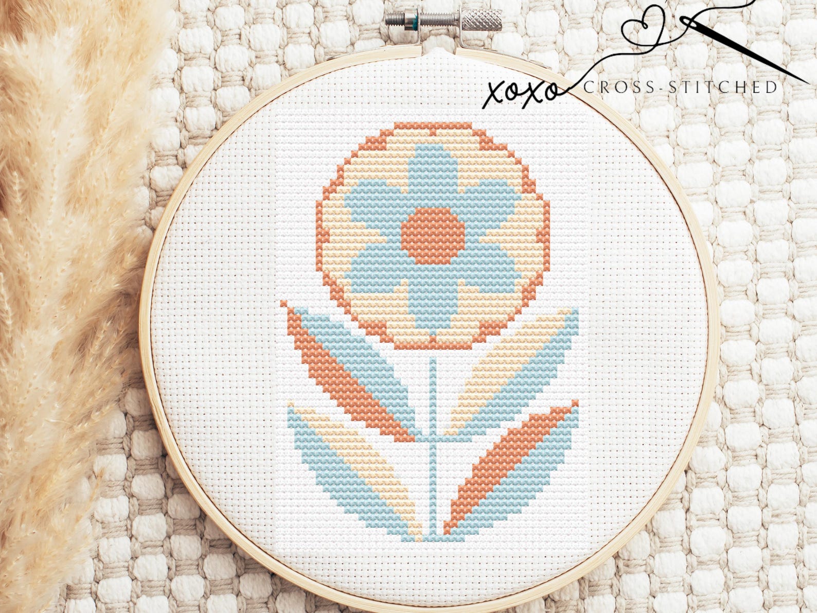 Flower Cross Stitch Pattern - Etsy