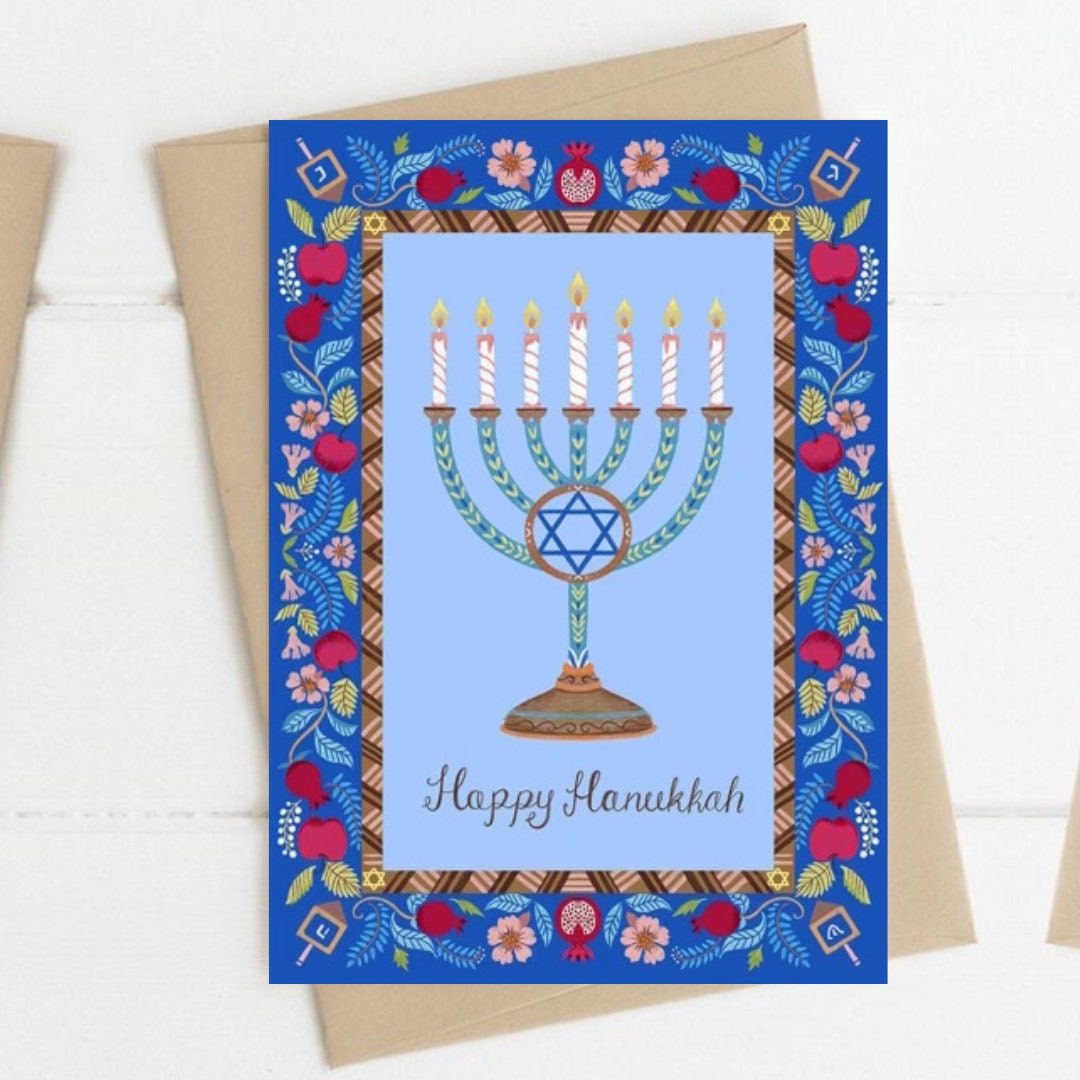 Hanukkah Cards 10 Designs - Etsy