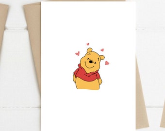 Winnie the Pooh Get Well Card - Etsy